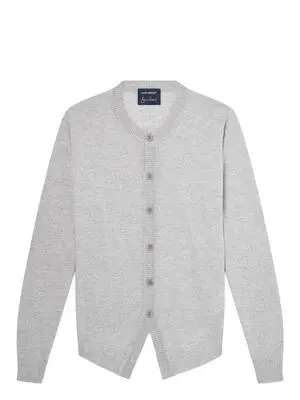 John Smedley Bill Nighy Merino Wool Cardigan - Gray
