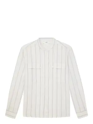 Mr P. Striped Linen Shirt - White