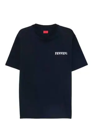 FERRARI Logo-print T-shirt - Blue