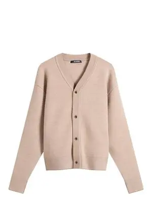 Jacquemus Merino Wool Cardigan - Multi-beige