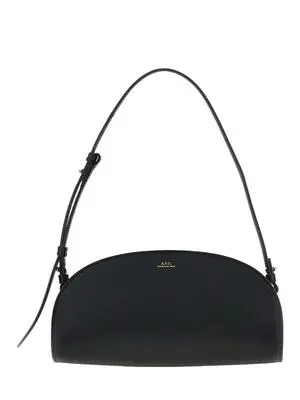 A.p.c. Demi-lune Shoulder Bag - Black
