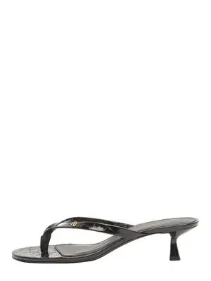 ANINE BING Noelle Thong Heels - Black