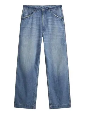 MAISON MARGIELA Oversized Full-length Wide-leg Jeans - Medium Blue Vintage