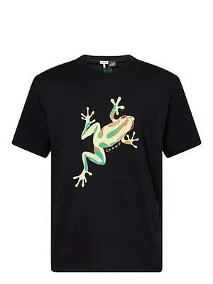 Loewe X Paula's Ibiza Graphic-print Cotton T-shirt - Black