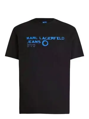 Karl Lagerfeld Eclipse Logo Regular T-shirt - Black