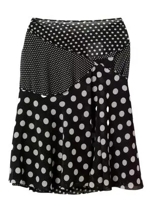 Junya Watanabe Polka Dot Skirt - Black