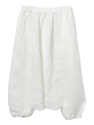 Comme Des Garçons Elasticated-cuff Trousers - White