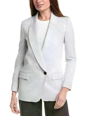 Brunello Cucinelli Single-button Tailored Blazer - Grey