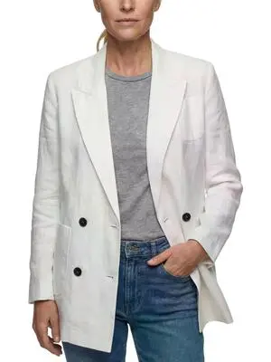 Brunello Cucinelli Double-breasted Blazer - White