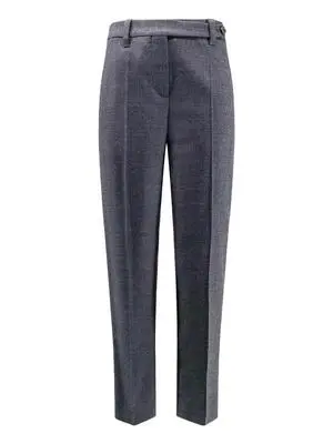Brunello Cucinelli Belt-loops Trousers - Grey