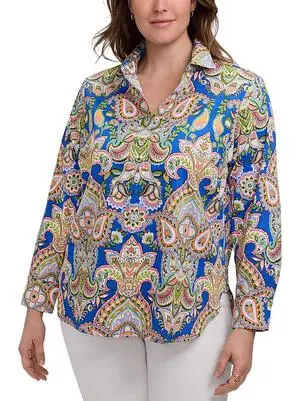 Foxcroft Meghan Long Sleeve Shirt - Multi