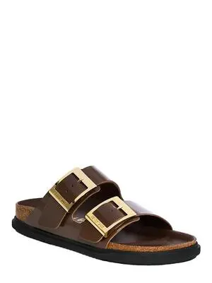 BIRKENSTOCK Arizona Big Buckle High Shine Slide Sandals Carafe