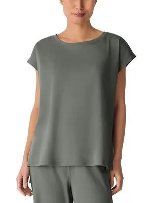 Eileen Fisher High/low Sleep Top - Agave
