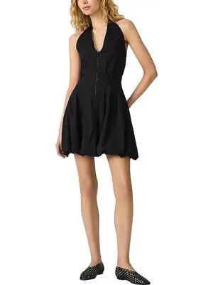 Steve Madden Dianna Halter Mini Dress - Black