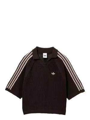 Adidas Polo-collar Top - Brown