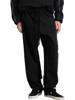 Fear Of God Essentials Logo-patch Track Pants - Black