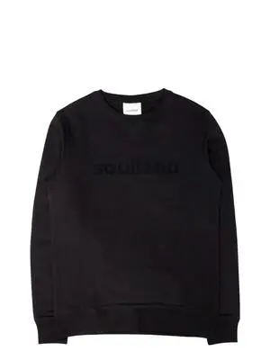 SOULLAND Logic Willie Crew-neck Sweatshirt - Black