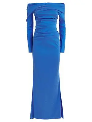 Talbot Runhof Taffeta Gown - Blue