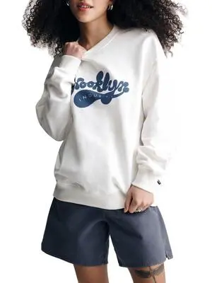 Brooklyn Industries Graphic Crewneck Sweatshirt - Antique White