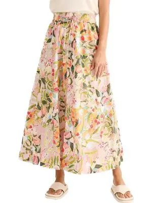 BRAVE+TRUE Eliza Floral Print Maxi Skirt - Zoes Garden