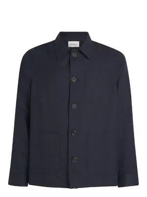 Oliver Peoples Cotton Kennard Shirt Jacket - Navy