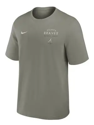 Nike Atlanta Braves Primary Dri-fit Mlb T-shirt - Grey