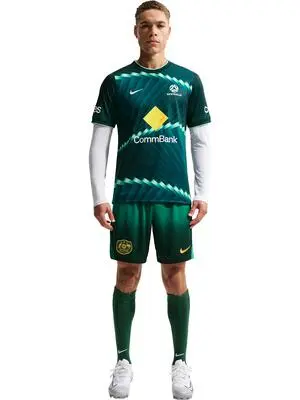 Nike Australia 2026 Stadium Home Dri-fit Soccer Replica Shorts - Green