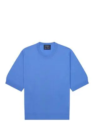 John Smedley Merino Wool T-shirt - Blue