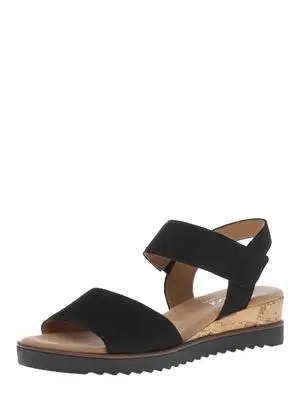 Gabor Wedge Sandal - Black