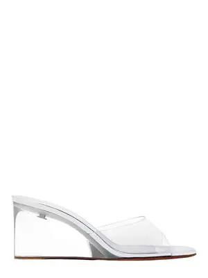 AMINA MUADDI Amina Muaddi Lupita PVC Wedge Sandals
