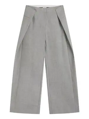 ST. AGNI Tailored Fold Trousers - Grey