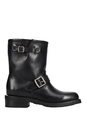 THE FRYE COMPANY Viv Short Engineer Boots - Black