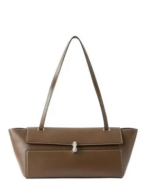 Savette Savette Symmetry Trapeze Leather Shoulder Bag Army Green