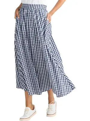 BRAVE+TRUE Lucy Plaid Maxi Skirt
