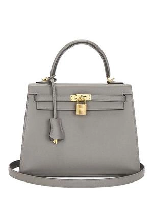 Undefined Hermes Madame Kelly 25 Handbag - Gris Meyer
