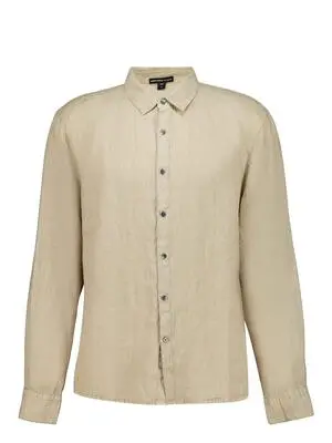 JAMES PERSE Light Khaki Classic Linen Shirt Beige