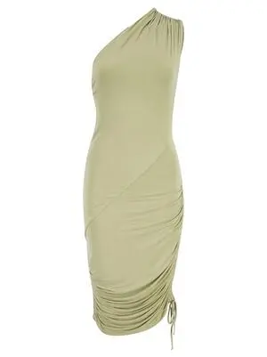 Balmain One-shoulder Mini Dress - Green