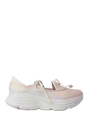 HOKA® Leather Platform Sneakers - Neutrals