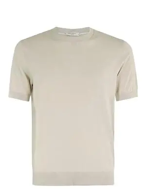 PAOLO PECORA Short-sleeve Crew-neck Sweater - Neutrals