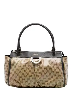 Gucci Gg Crystal Abbey D-ring Tote - Neutrals