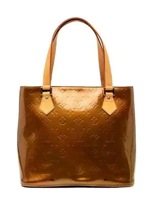 LOUIS VUITTON 2000 Monogram Vernis Houston Tote Bag - Brown