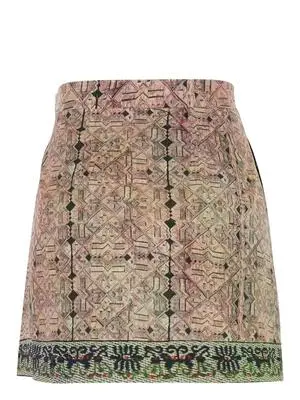 HUI MILANO Umberto Printed Mini Skirt