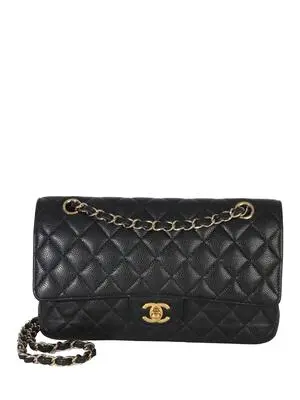 CHANEL Quilted Caviar Classic Flap Bag