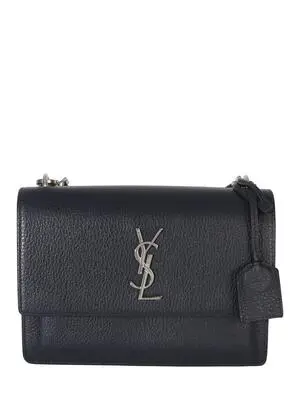 Saint Laurent Monogram Sunset Shoulder Bag - Blue