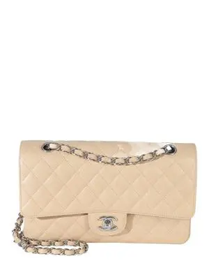 CHANEL Chanel Quilted Caviar Double Flap Bag