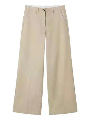 NINE:INTHE:MORNING Wide-leg Tailored Trousers - Neutrals