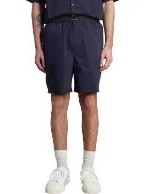 ROBERTO COLLINA Drawstring-waistband Cotton Shorts - Blue