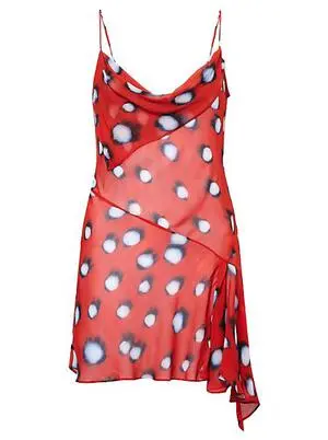 RAT AND BOA Rosela Printed Sheer Mini Dress - Multi