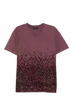 Zegna V-neck T-shirt - Purple