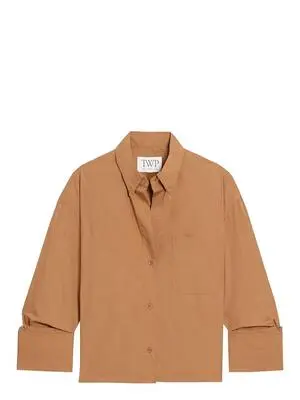 TWP Cotton-poplin Shirt - Camel